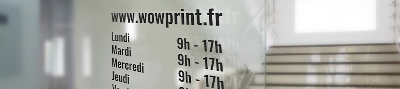 Impression sur adhésif monomère transparent - WOWPRINT, l'imprimeur des ...