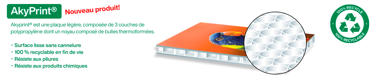 Impression sur panneau AkyPrint® 3mm (600g/m2)