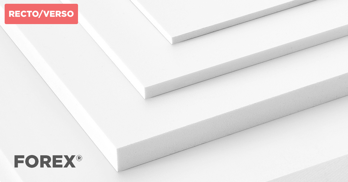 Impression sur FOREX® / PVC blanc 2mm recto/verso - WOWPRINT, l ...